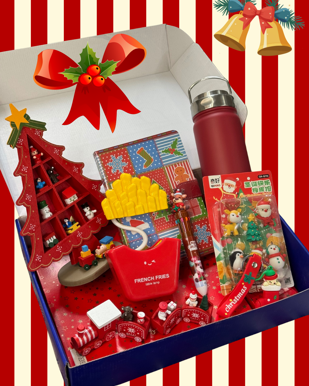 Jingle Bells Red Christmas Gift Box – CATFATINDIA