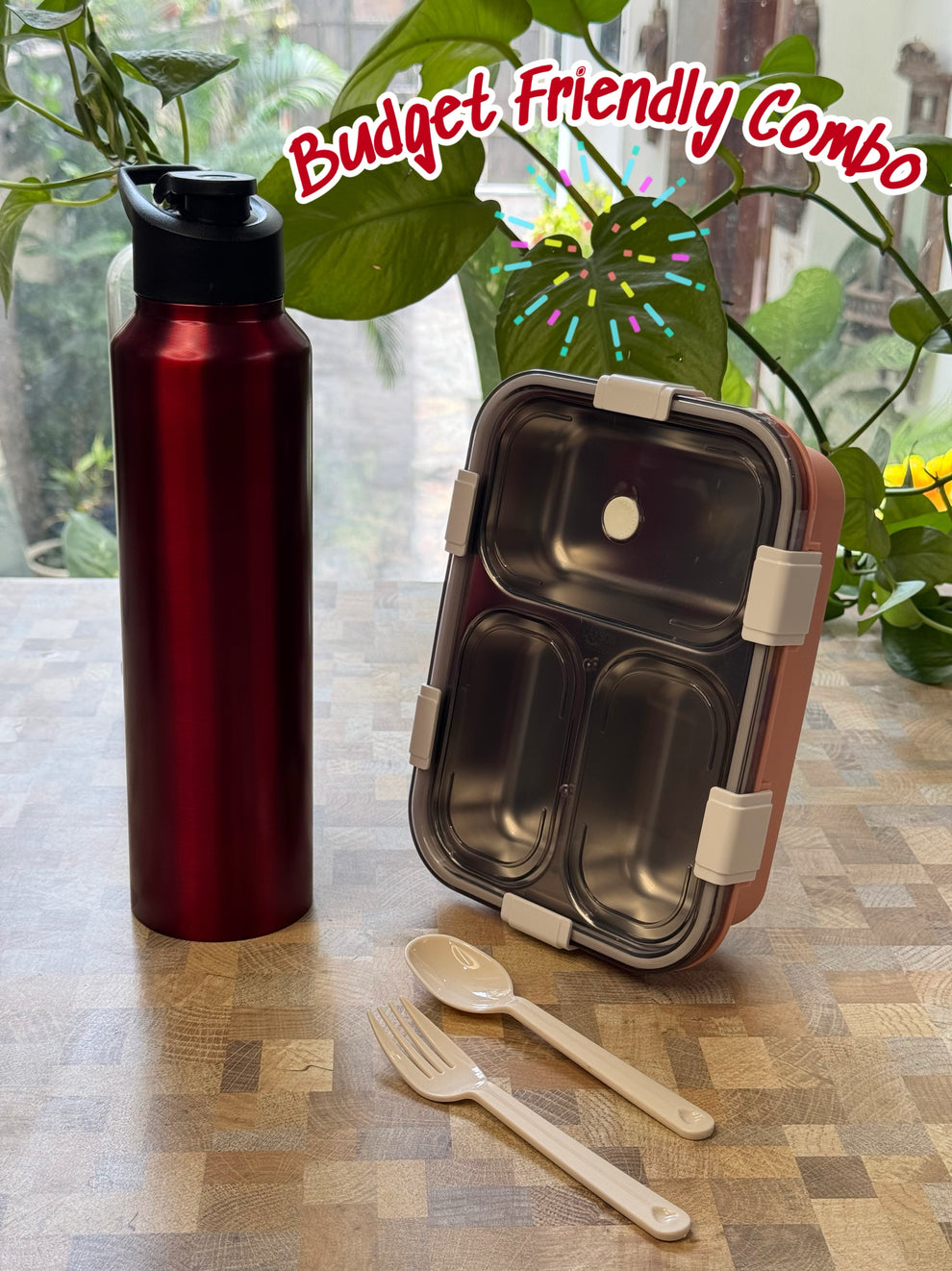 Budget friendly Combo (Lunch Box with Bottle) – CATFATINDIA